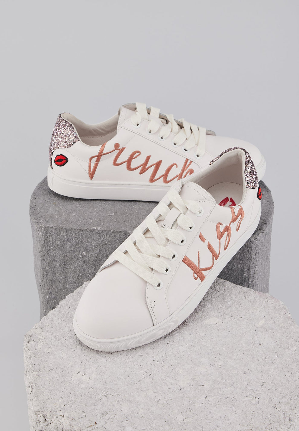 Baskets en cuir-Simone-French Kiss – Bons baisers de Paname FR